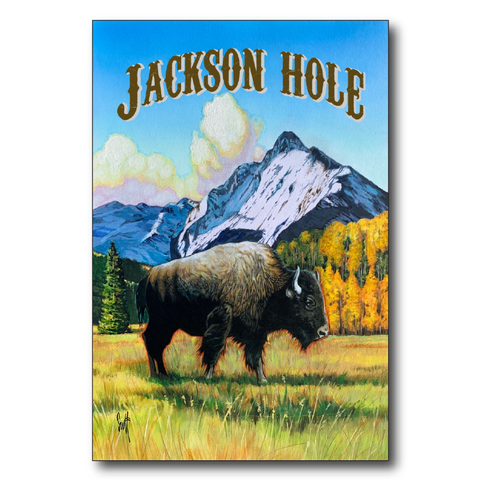 Jackson Hole West Bison — American Woodys